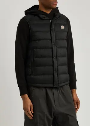 Moncler Barthe Quilted Shell Gilet - Black