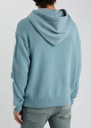 Amiri Bones Appliqué Cotton Knit Hoodie