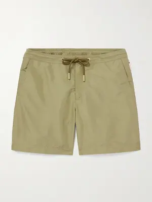 Orlebar Brown Bulldog Slim-fit Mid-length Recycled Swim Shorts - Green