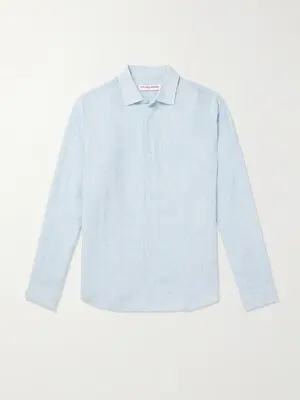Men's Orlebar Brown Blue Shirts