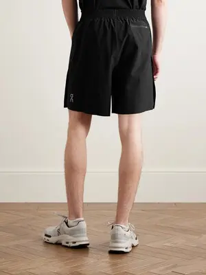 On Train Straight-leg Recycled-shell Shorts