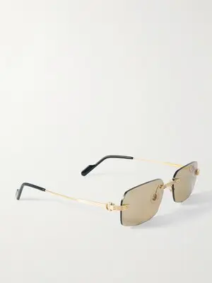 CARTIER Rimless Rectangular Sunglasses