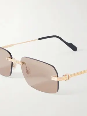 Cartier Rimless Rectangular Sunglasses