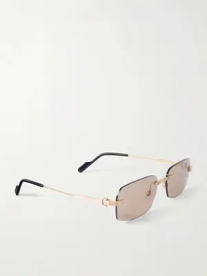 Cartier Rimless Rectangular Sunglasses