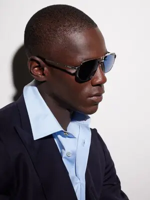 Cartier Santos De Aviator-style Sunglasses