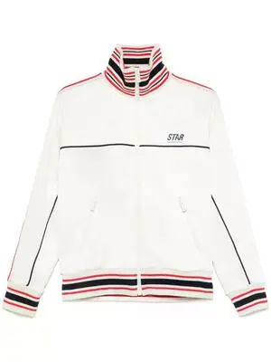 GOLDEN GOOSE Striped-trim Jacket - Neutrals