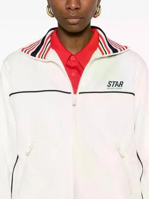 GOLDEN GOOSE Striped-trim Jacket - Neutrals