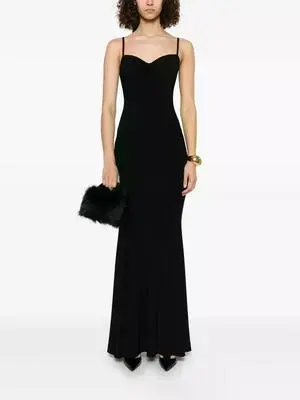 Norma Kamali Underwire-cup Fishtail Gown - Black
