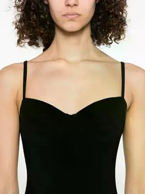 Norma Kamali Underwire-cup Fishtail Gown - Black