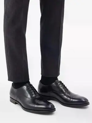DOUCAL'S Leather Oxford Shoes - Blue