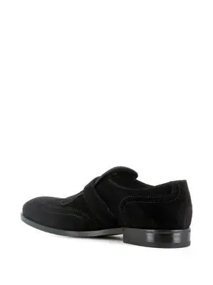 HENDERSON BARACCO Suede Monk Shoes - Black