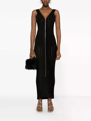 NENSI DOJAKA Ribbed-knit Maxi Dress