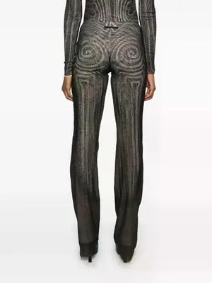 JEAN PAUL GAULTIER Spiral-print Trousers