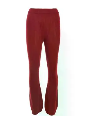 IZAAK AZANEI Ribbed Flared Trousers