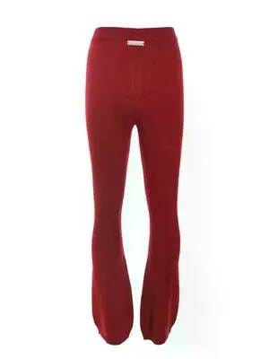 IZAAK AZANEI Ribbed Flared Trousers