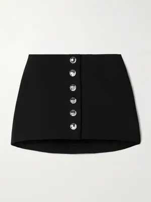 Button Detailed Mini Skirts
