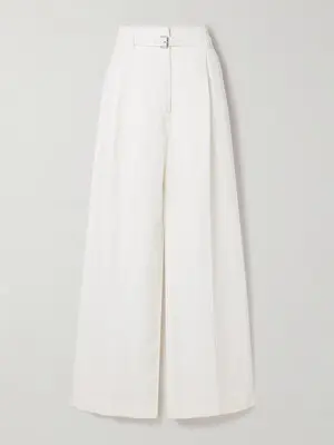 Proenza Schouler Jules Belted Wide-leg Pants - Neutrals