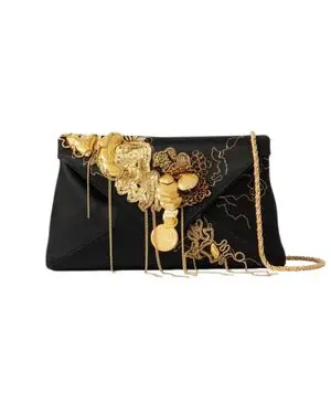 Dries Van Noten Embellished Satin Clutch