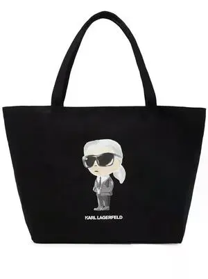 Karl Lagerfeld Silver Tone Totes