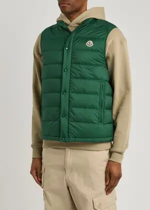 Moncler Barthe Quilted Shell Gilet - Green