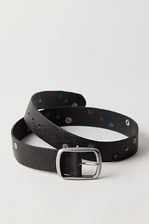 Free People Free People Rose Bud Stud Belt Black