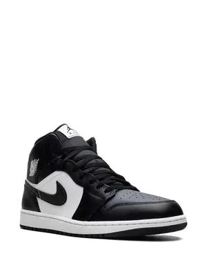 JORDAN 1 Mid Off Noir Toe Sneakers - Black