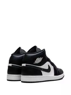JORDAN 1 Mid Off Noir Toe Sneakers - Black