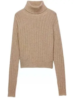 Prada Re-cashmere Turtleneck Sweater - Neutrals