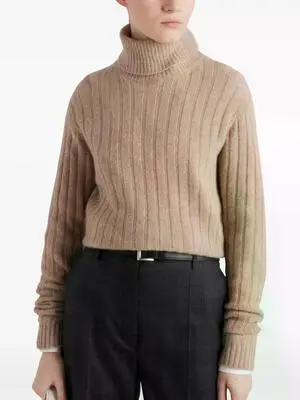 Prada Re-cashmere Turtleneck Sweater - Neutrals