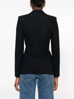Harris Wharf London Two-tone Frisé Blazer - Blue