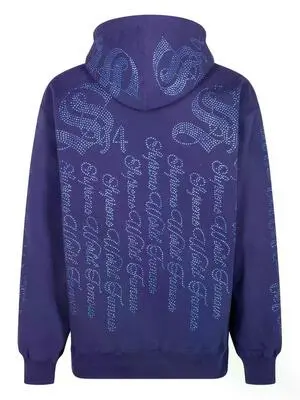 Supreme Ss 22 Washed Navy Zip-up Hoodie - Blue | Editorialist