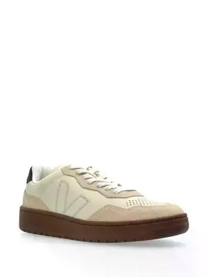 VEJA V-90 Suede Sneakers - Neutrals