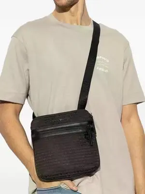Emporio Armani All-over Lettering Messenger Bag