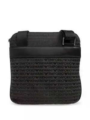 Emporio Armani All-over Lettering Messenger Bag