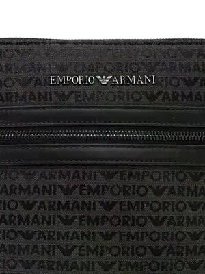 Emporio Armani All-over Lettering Messenger Bag