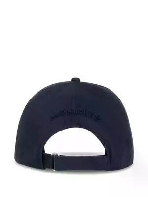 Moncler Cotton Gabardine Baseball Cap - Blue