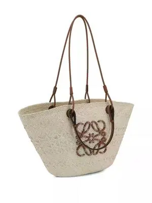 Loewe Anagram Basket Tote - Neutrals