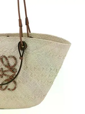 Loewe Anagram Basket Tote - Neutrals