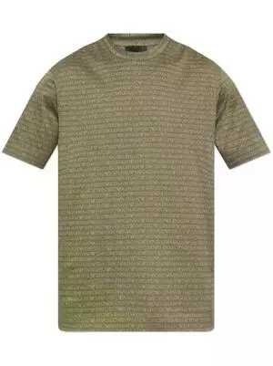 Emporio Armani Cotton T-Shirt In Green - 29% Off | Editorialist