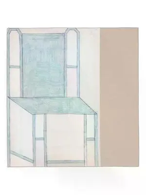 LEMAIRE X Philippe Weisbecker Green Chair Scarf - Neutrals