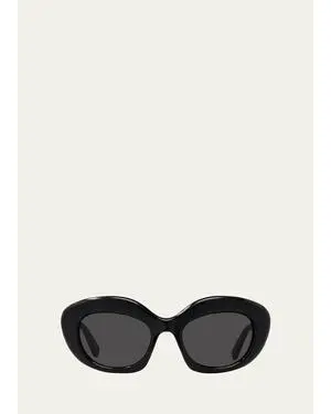 Loewe Curvy Lw40153i Cat Eye Sunglasses - Black