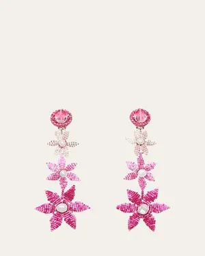 Ranjana Khan Tiered Drop Earrings - Multi