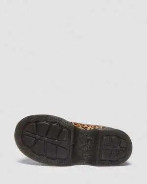 Dr. Martens Buzz Leopard Mary Jane Shoes - Tan
