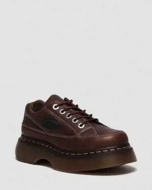 Dr. Martens Buzz 5-eye Grizzly Leather Shoes - Brown
