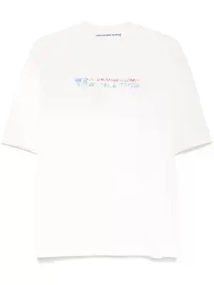 Alexander Wang Logo-print T-shirt - Neutrals