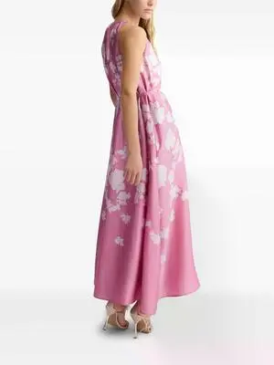 Liu Jo Printed Satin Halterneck Dress