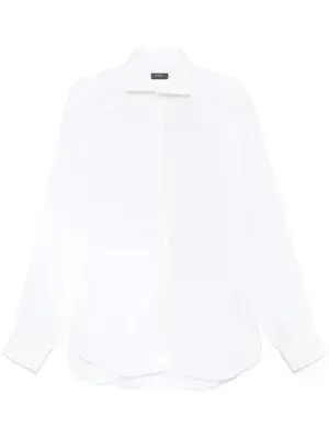 BARBA NAPOLI Linen Shirt - White