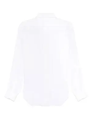 BARBA NAPOLI Linen Shirt - White