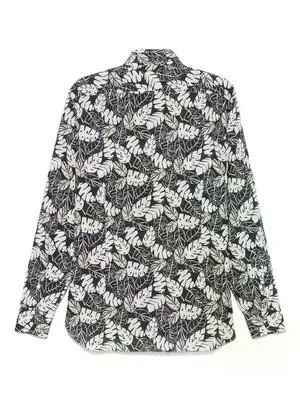BARBA NAPOLI Floral-print Shirt - Black