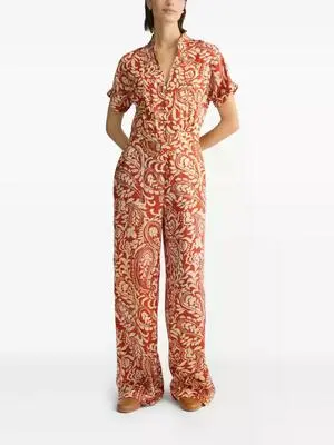 Liu Jo Printed Twill Jumpsuit